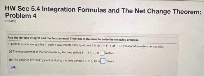 Solved A particle moves along a line in such a way that its | Chegg.com