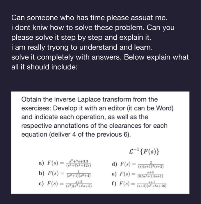 Solved PLEASE SOLVE ONLY IF YOU WILL SOLVE THE exercises | Chegg.com