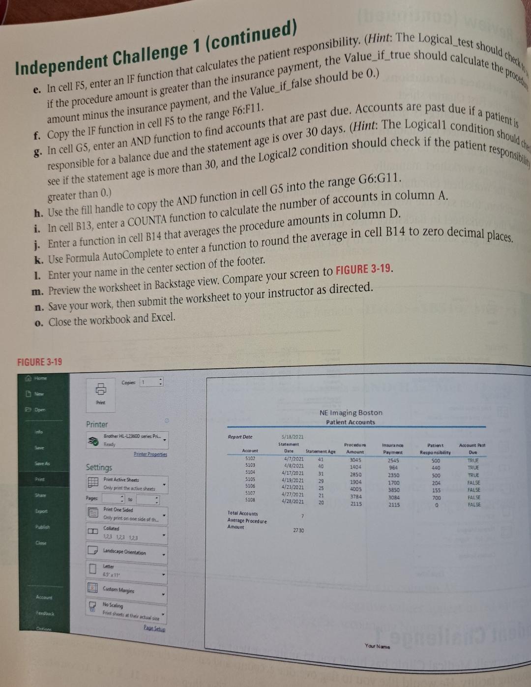 Solved Independent Challenge 1 (continued) ﻿if the procedure | Chegg.com