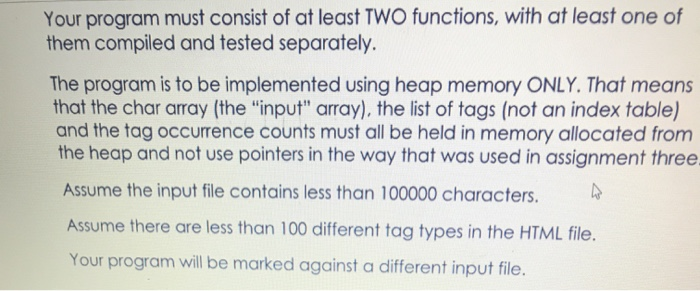 Solved use c programming and the attached html files to test | Chegg.com