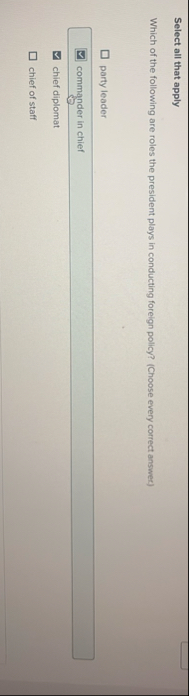 Solved Select all that applyWhich of the following are roles | Chegg.com