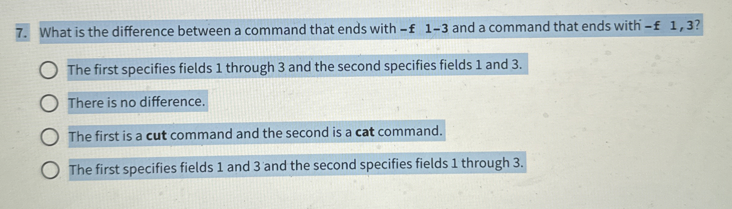 Solved What is the difference between a command that ends | Chegg.com