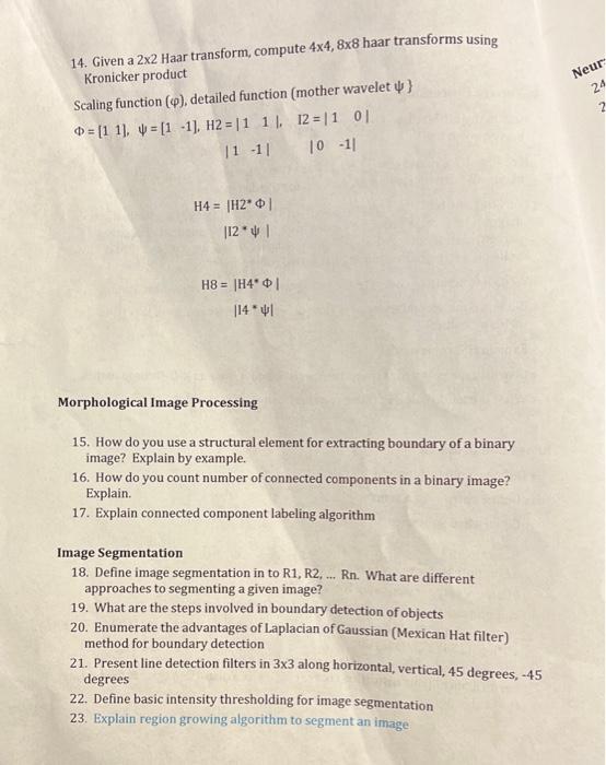 Solved Color Image Processing 1. How many bits are used to | Chegg.com