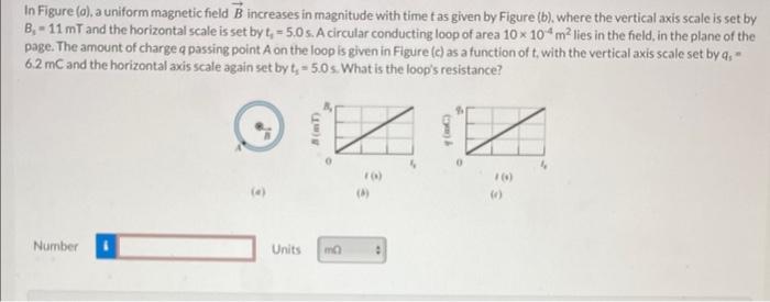 Solved In Figure (a), a uniform magnetic field B increases | Chegg.com