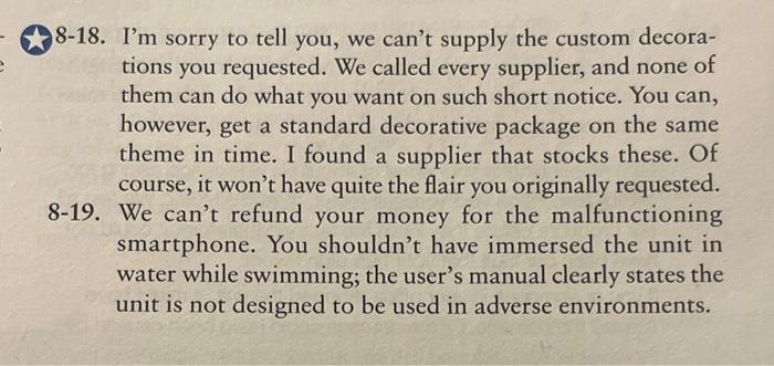 Solved Message Strategies: Refusing Routine Requests; | Chegg.com