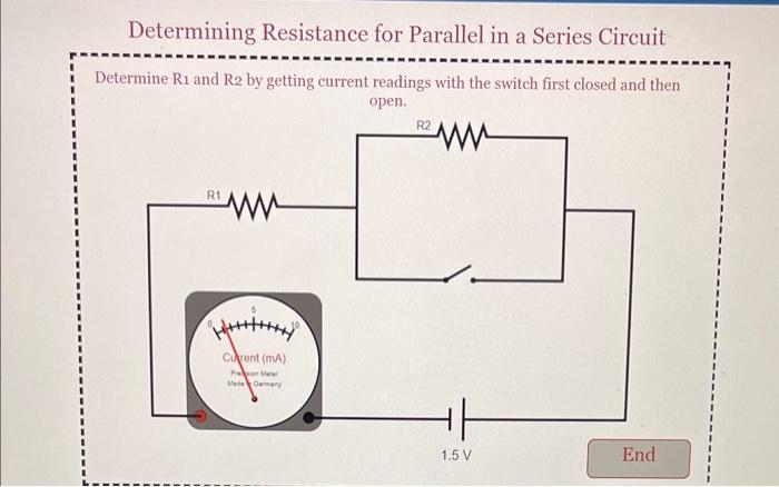Solved Determining Resistance for Parallel in a Series | Chegg.com