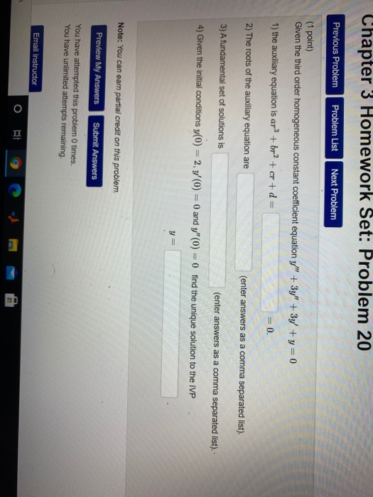 Solved Chapter 3 Homework Set: Problem 20 Previous Problem | Chegg.com