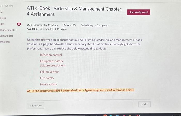 ATI e-Book Leadership \& Management Chapter 4 | Chegg.com