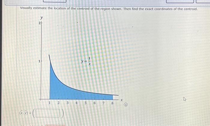 Solved Visually estimate the location of the centroid of the | Chegg.com