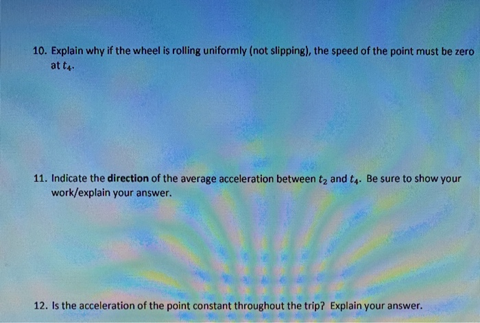 Solved Practice with the kinematic vectors for a rolling | Chegg.com