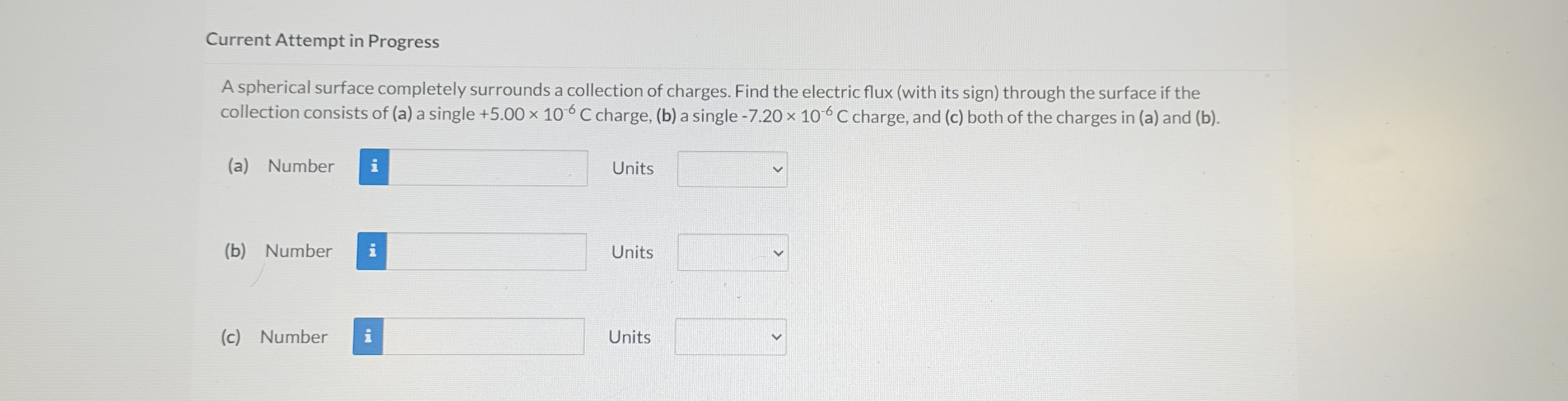 Solved Current Attempt in ProgressA spherical surface | Chegg.com