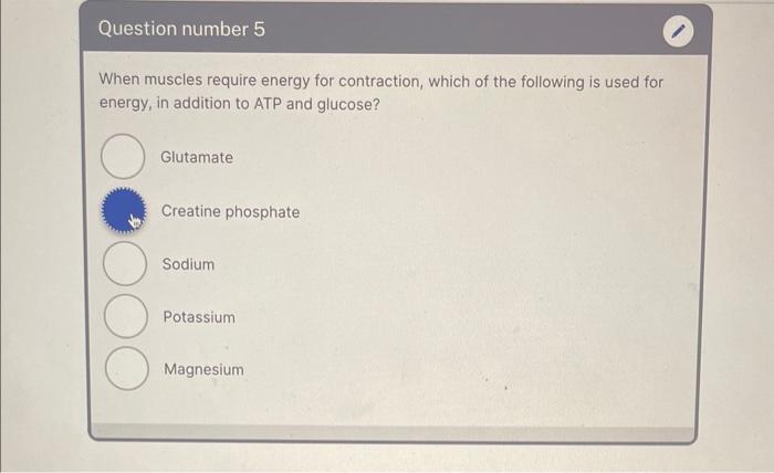 Solved When muscles require energy for contraction, which of | Chegg.com