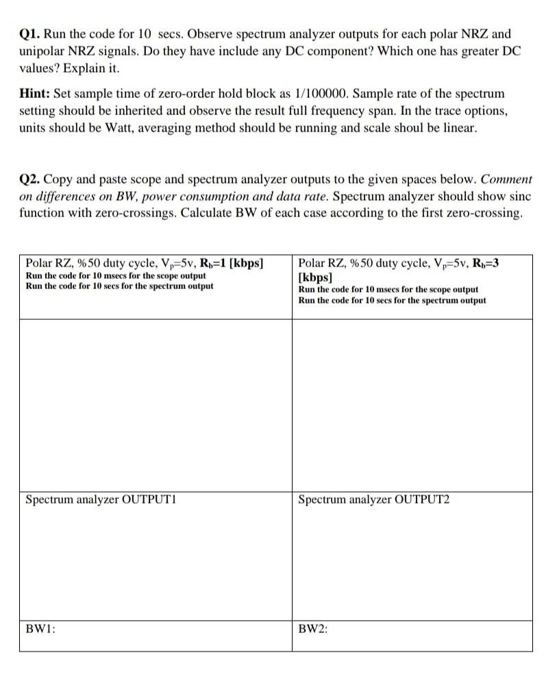 PART A. LINE CODING Construct below block diagram in | Chegg.com