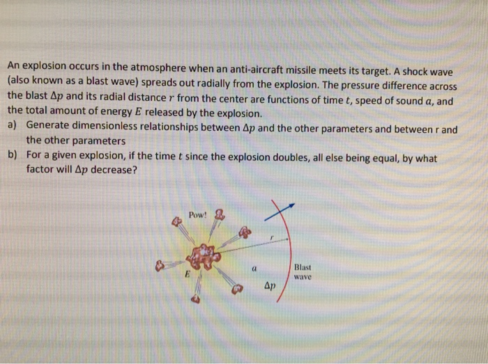 Solved An Explosion Occurs In The Atmosphere When An
