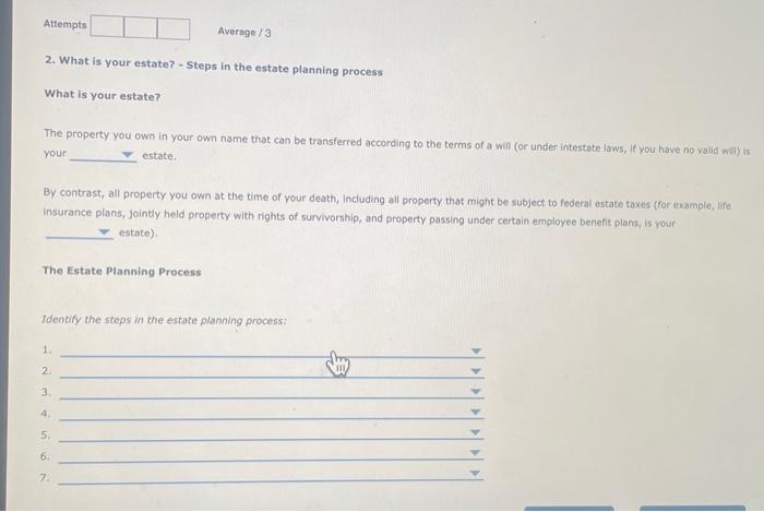 Solved first two options are either "probate" or "gross" | Chegg.com