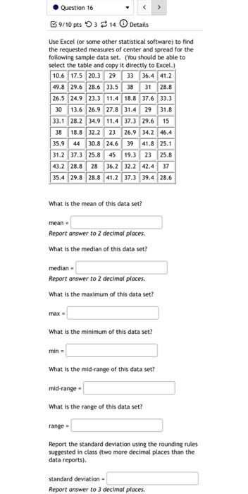 Solved Use Excel for some other statistical software) to | Chegg.com