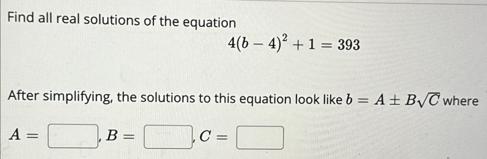 Solved Find all real solutions of the | Chegg.com