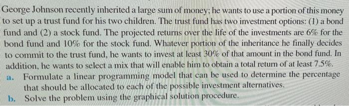 Solved Solve using analytic solver on excel and please show | Chegg.com