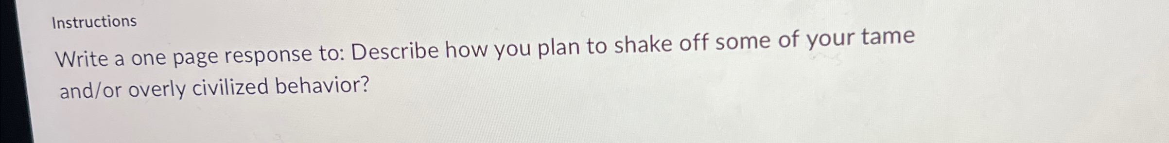 Solved InstructionsWrite a one page response to: Describe | Chegg.com