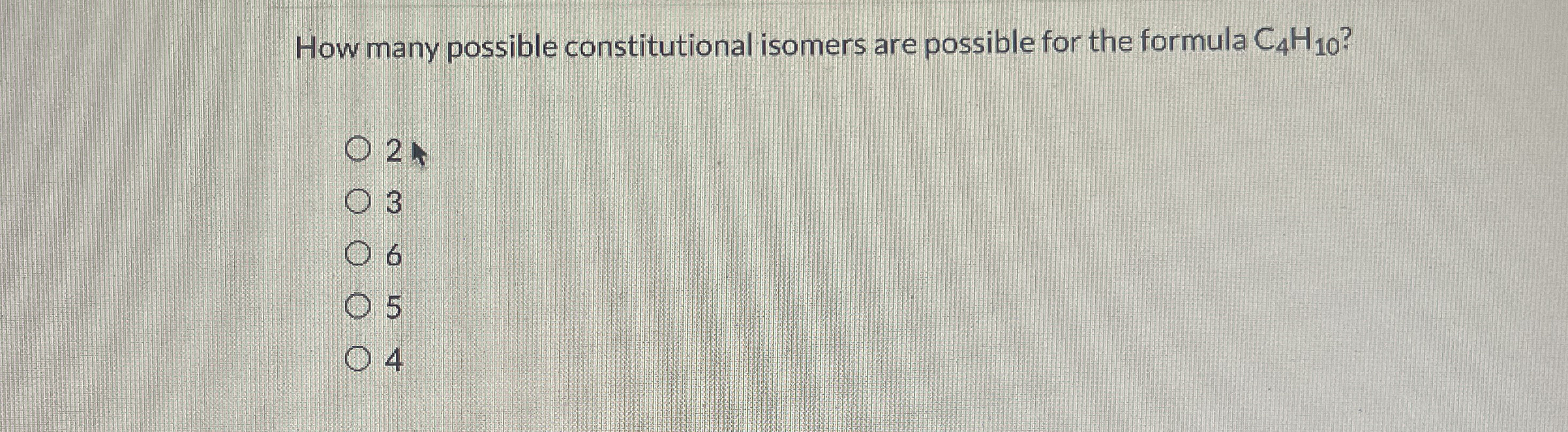 Solved How many possible constitutional isomers are possible | Chegg.com