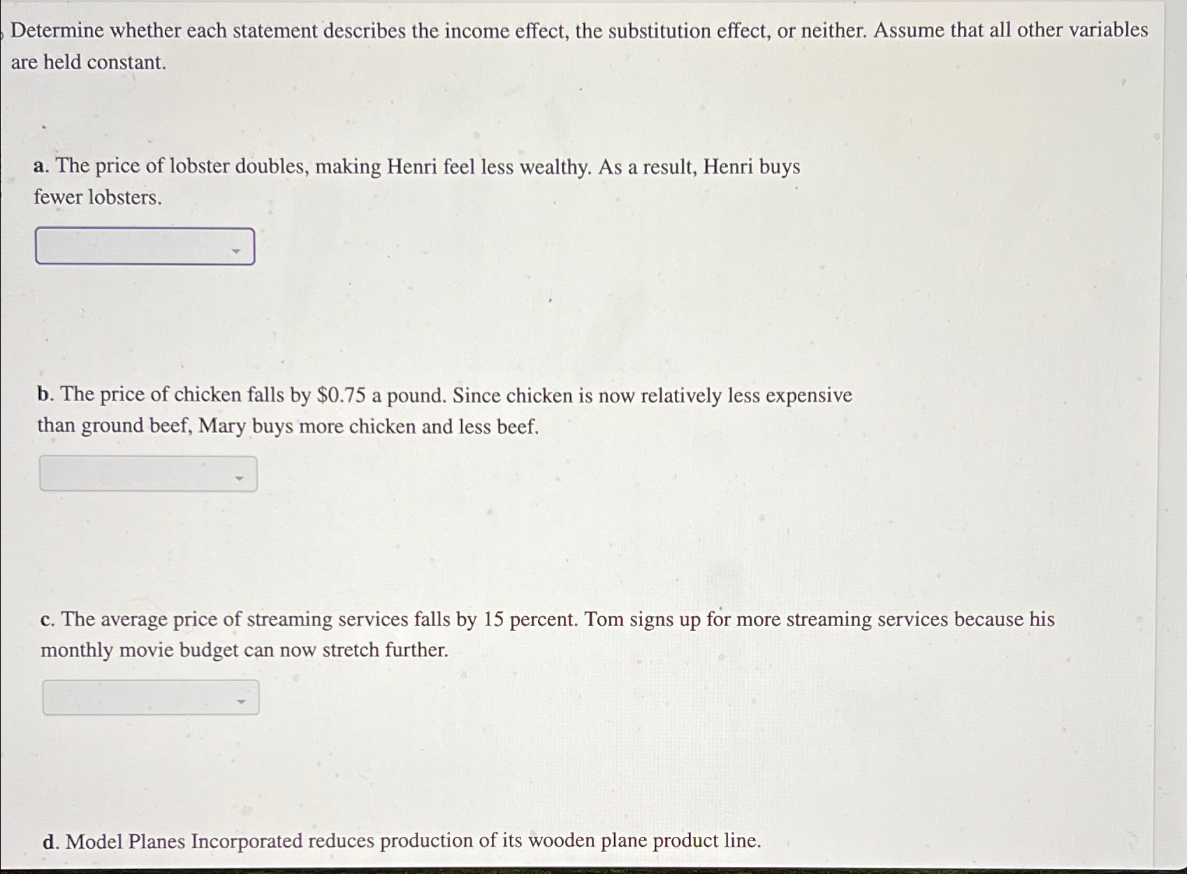 Solved Determine whether each statement describes the income | Chegg.com