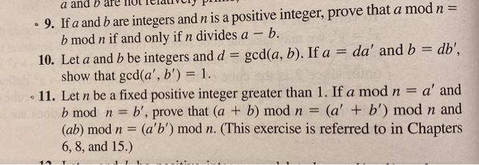 Solved a and b are lot TeTativory P • 9. If a and b are | Chegg.com