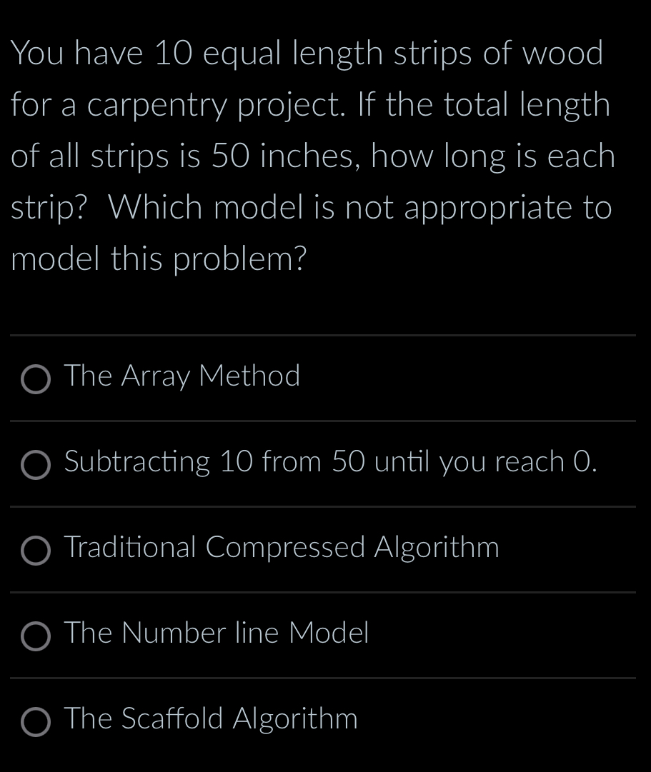 Solved You have 10 ﻿equal length strips of wood for a | Chegg.com