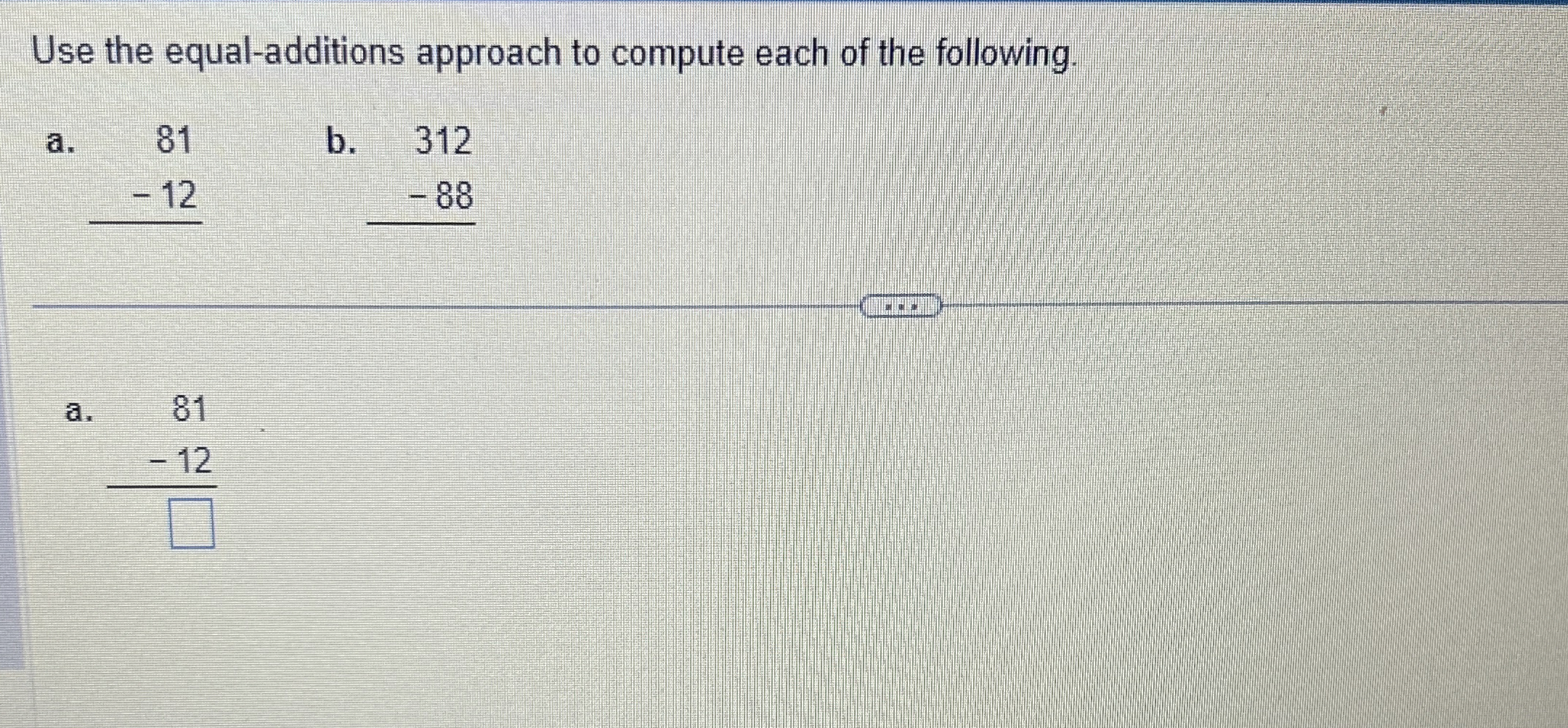 Solved Use the equal-additions approach to compute each of | Chegg.com