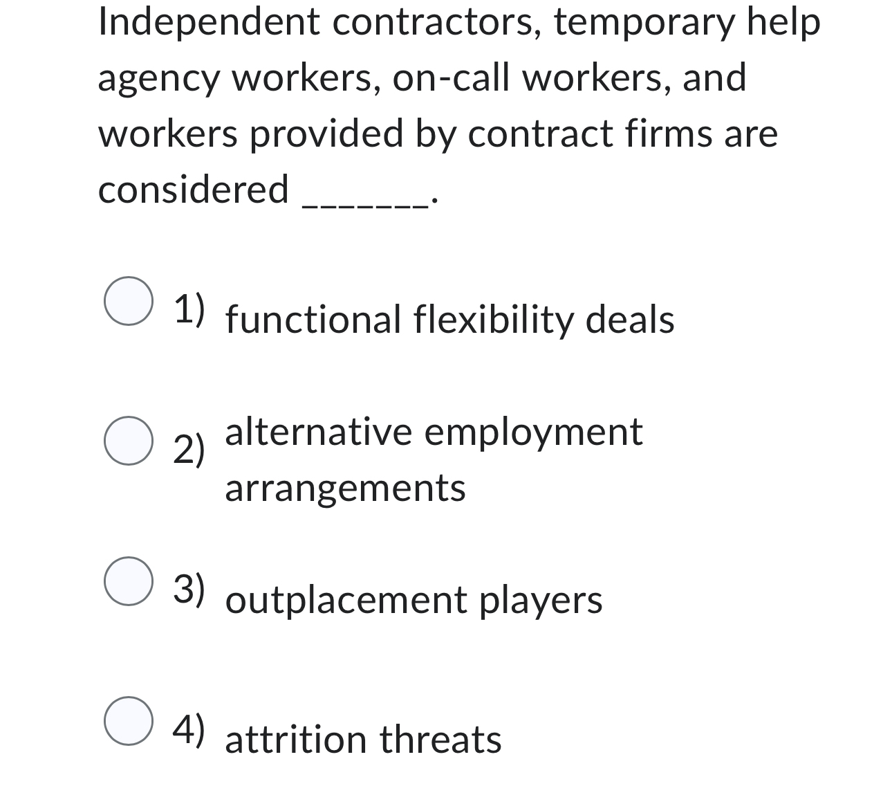 Solved Independent contractors, temporary help agency | Chegg.com