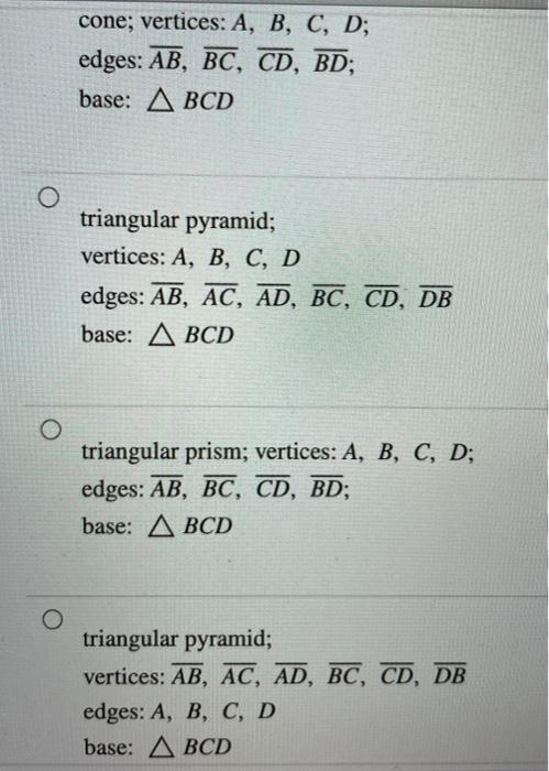 Solved Classify the figure. Identify its vertices, edges, | Chegg.com