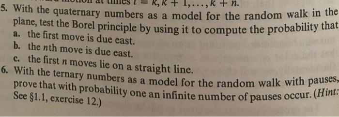kt n. 5. With the quaternary numbers as a model | Chegg.com
