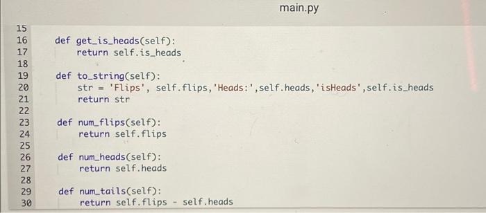 Solved import random class GVCoin: def __init__(self, seed): | Chegg.com