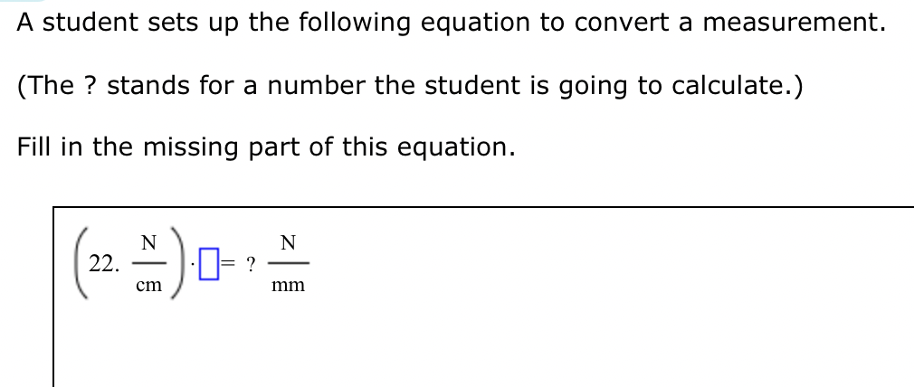 Solved A student sets up the following equation to convert a | Chegg.com