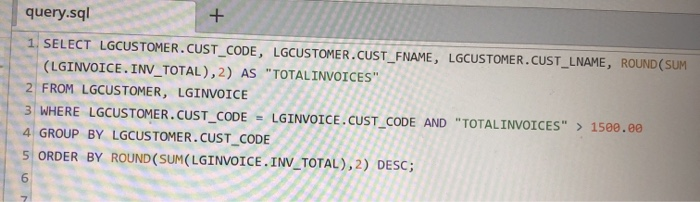 Solved in MySQL syntax. below is my code but i am not | Chegg.com
