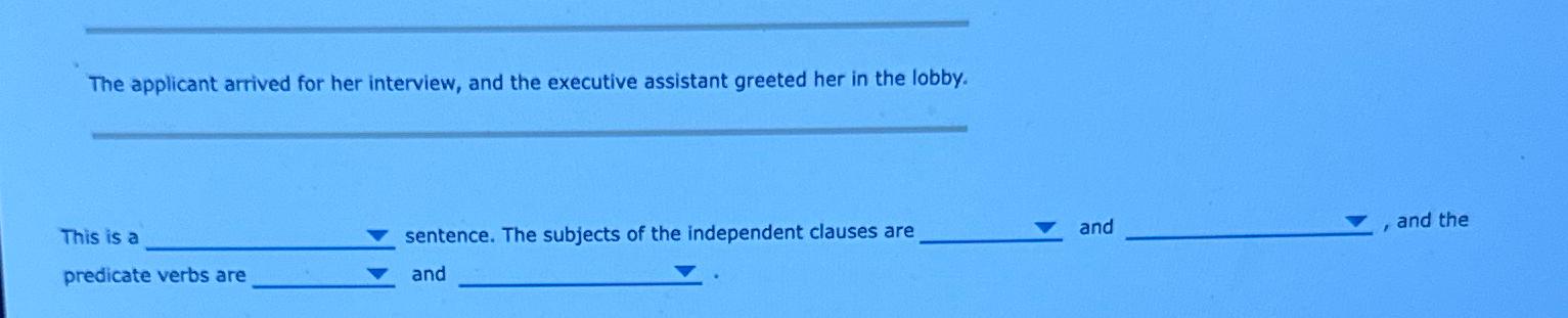 Solved The applicant arrived for her interview, and the | Chegg.com