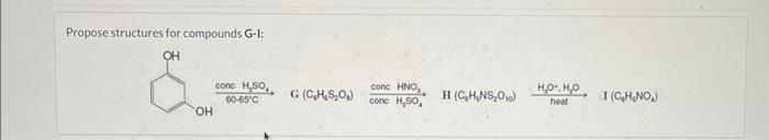 Solved Propose structures for compounds G-1: 60−65C eone | Chegg.com