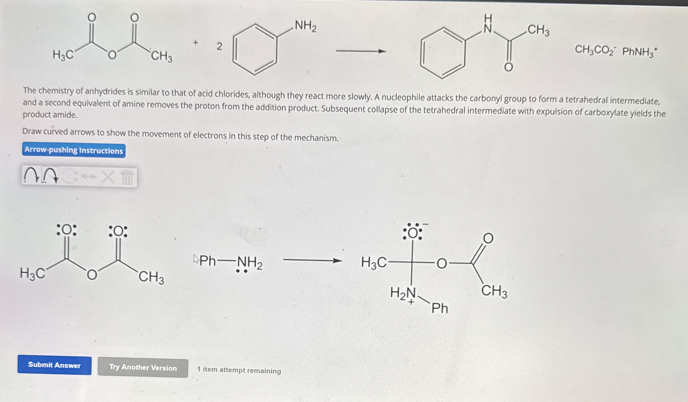 Solved The chemistry of anhydrides is similar to that of | Chegg.com