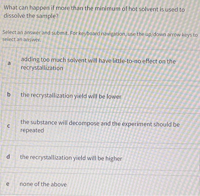 Solved Why is it usually not possible to recrystallize a | Chegg.com