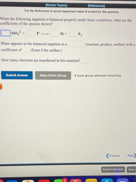 Solved [Review Topics) (References) Use the References to | Chegg.com