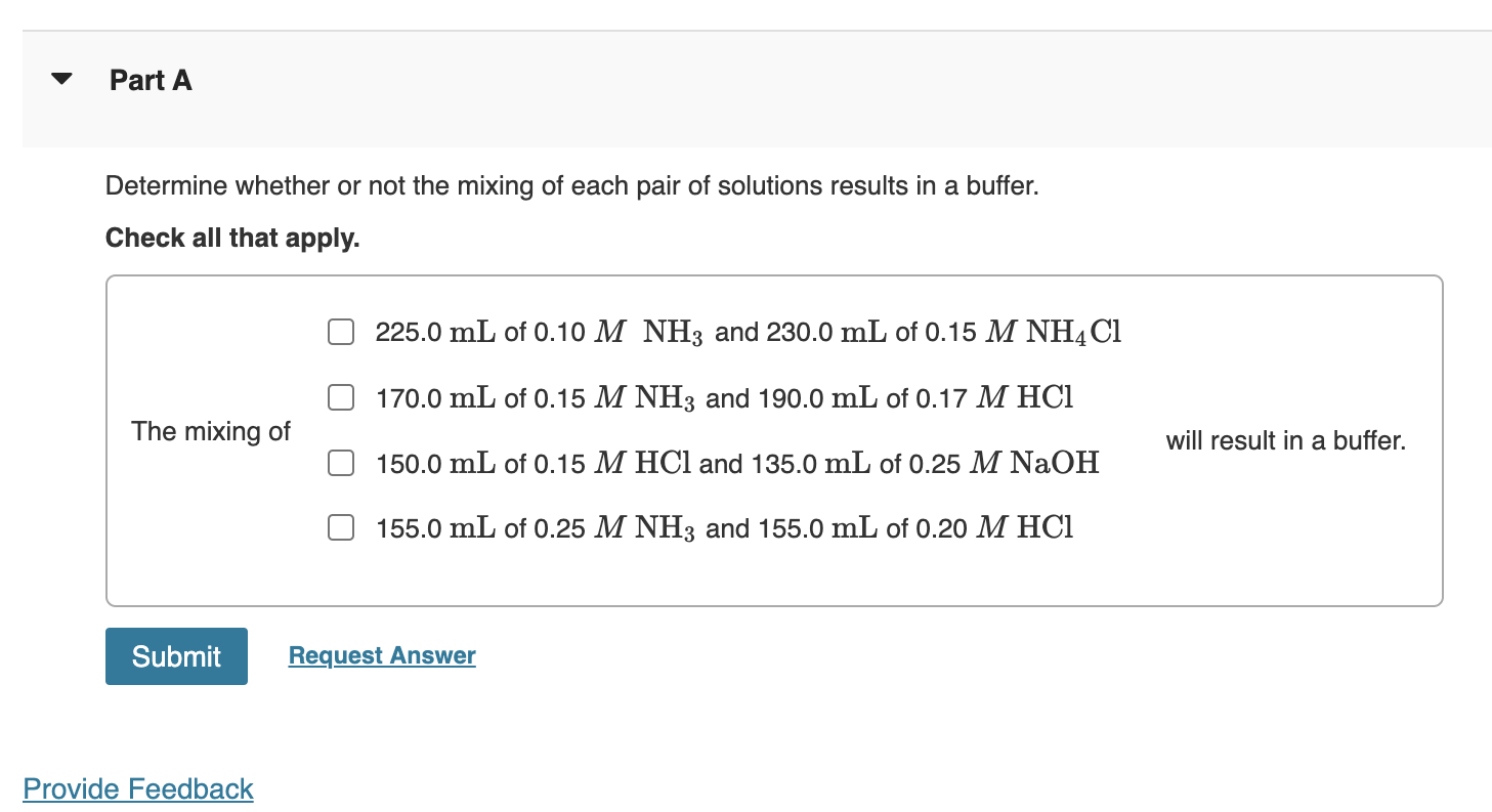 Solved Part ADetermine whether or not the mixing of each | Chegg.com