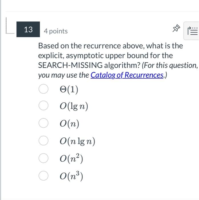 Solved The Missing Number algorithm: high-level 1≡ analysis | Chegg.com