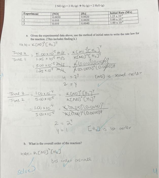 Solved Hi can anyone help me solve for k? ive worked out | Chegg.com
