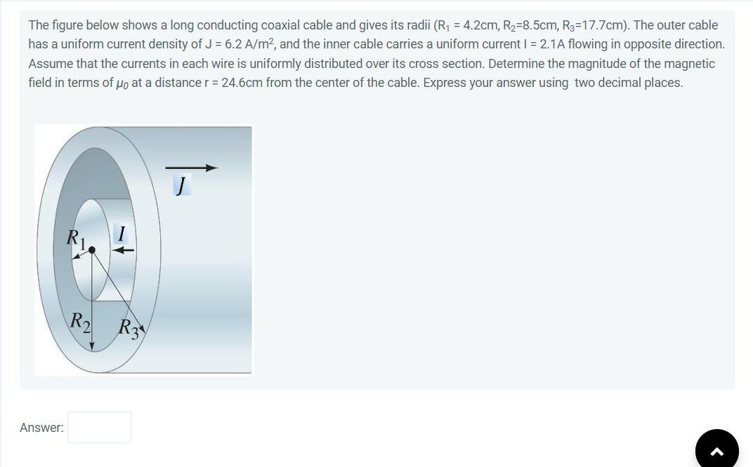 [Solved]: The figure below shows a long conducting coaxial c