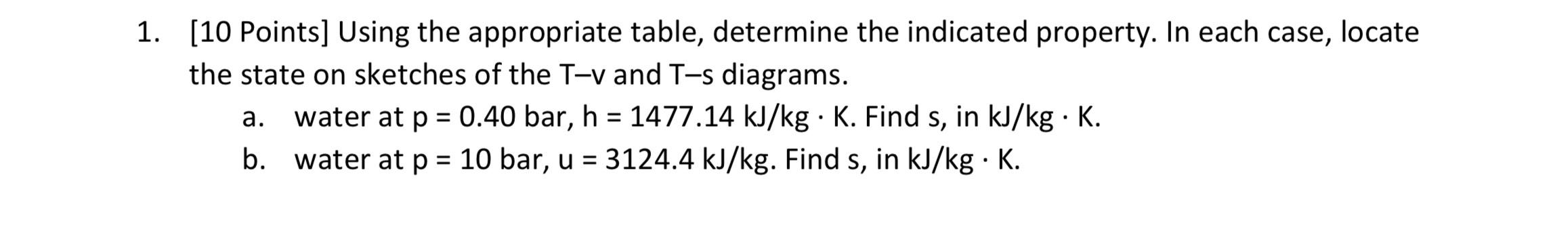 Solved [10 ﻿Points] ﻿Using the appropriate table, determine | Chegg.com