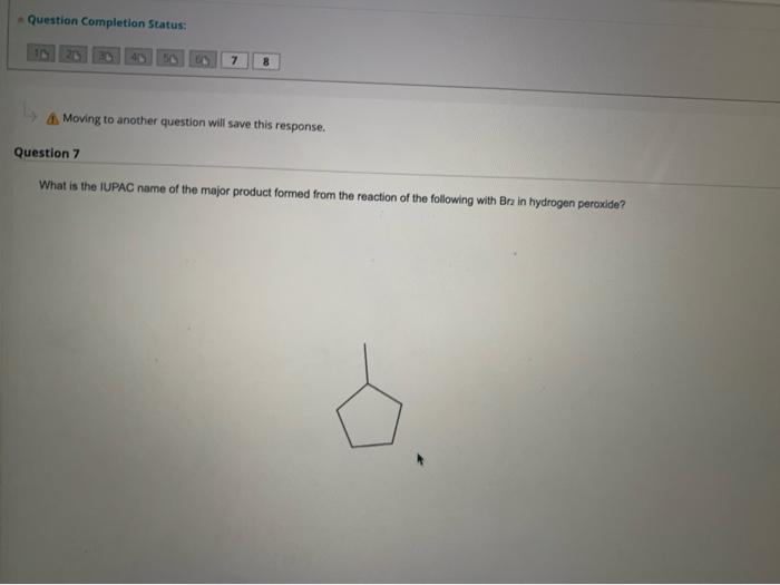Solved What is the IUPAC name of the major product formed | Chegg.com