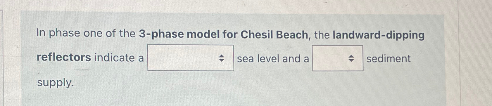 Solved In phase one of the 3-phase model for Chesil Beach, | Chegg.com
