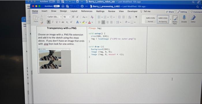 Solved Processing Programming LAB 3 - Media \& Images | Chegg.com