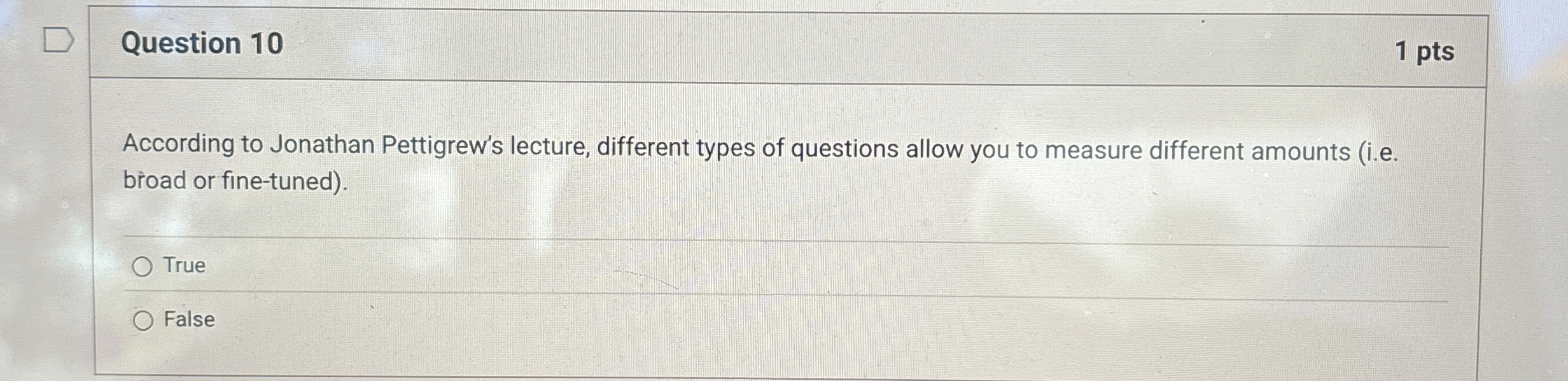 Solved Question 101 ﻿ptsAccording to Jonathan Pettigrew's | Chegg.com