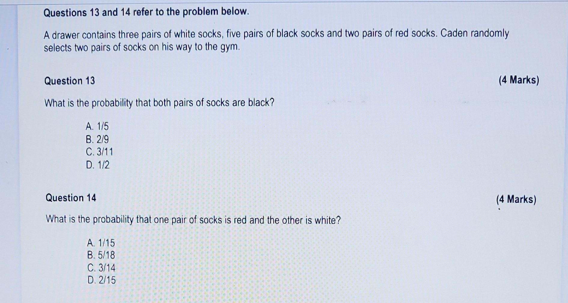 Solved Questions 13 and 14 refer to the problem below. A | Chegg.com
