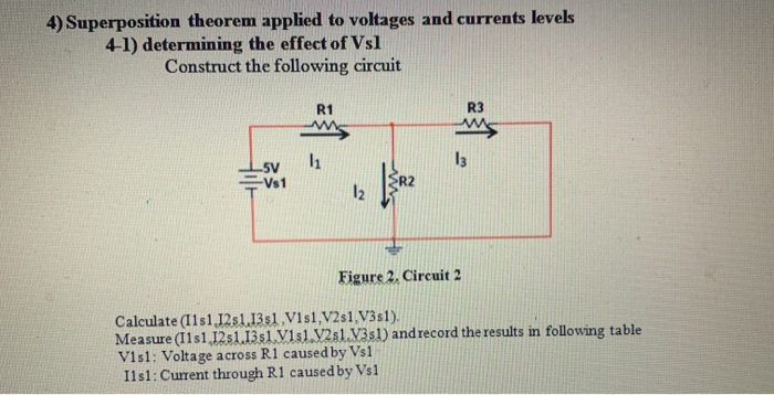 Solved 4) Superposition theorem applied to voltages and | Chegg.com